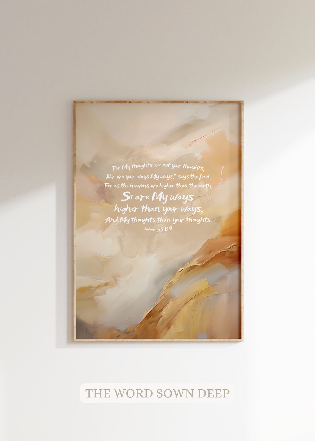 Digital DOWNLOAD My Ways Are Higher Than Your Ways, Isaiah 55v8n9 ...