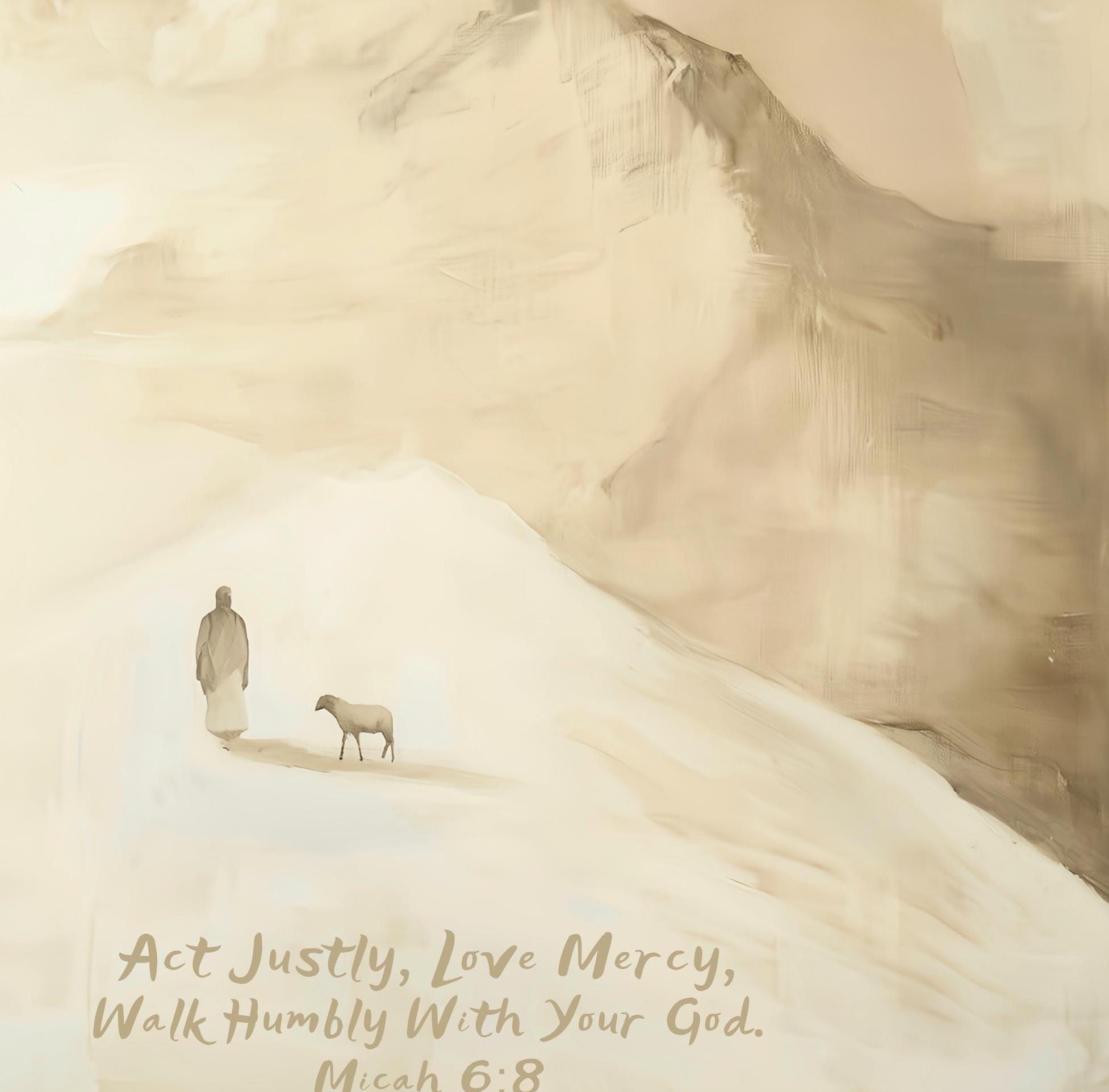 Digital DOWNLOAD Micah 6v8 Act Justly Love Mercy Walk Humbly Mountain ...