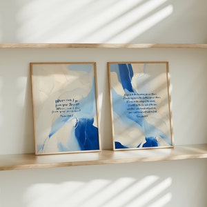 Psalm 139 Set of 2, Where Can I Go From Your Spirit, Flee From Your ...