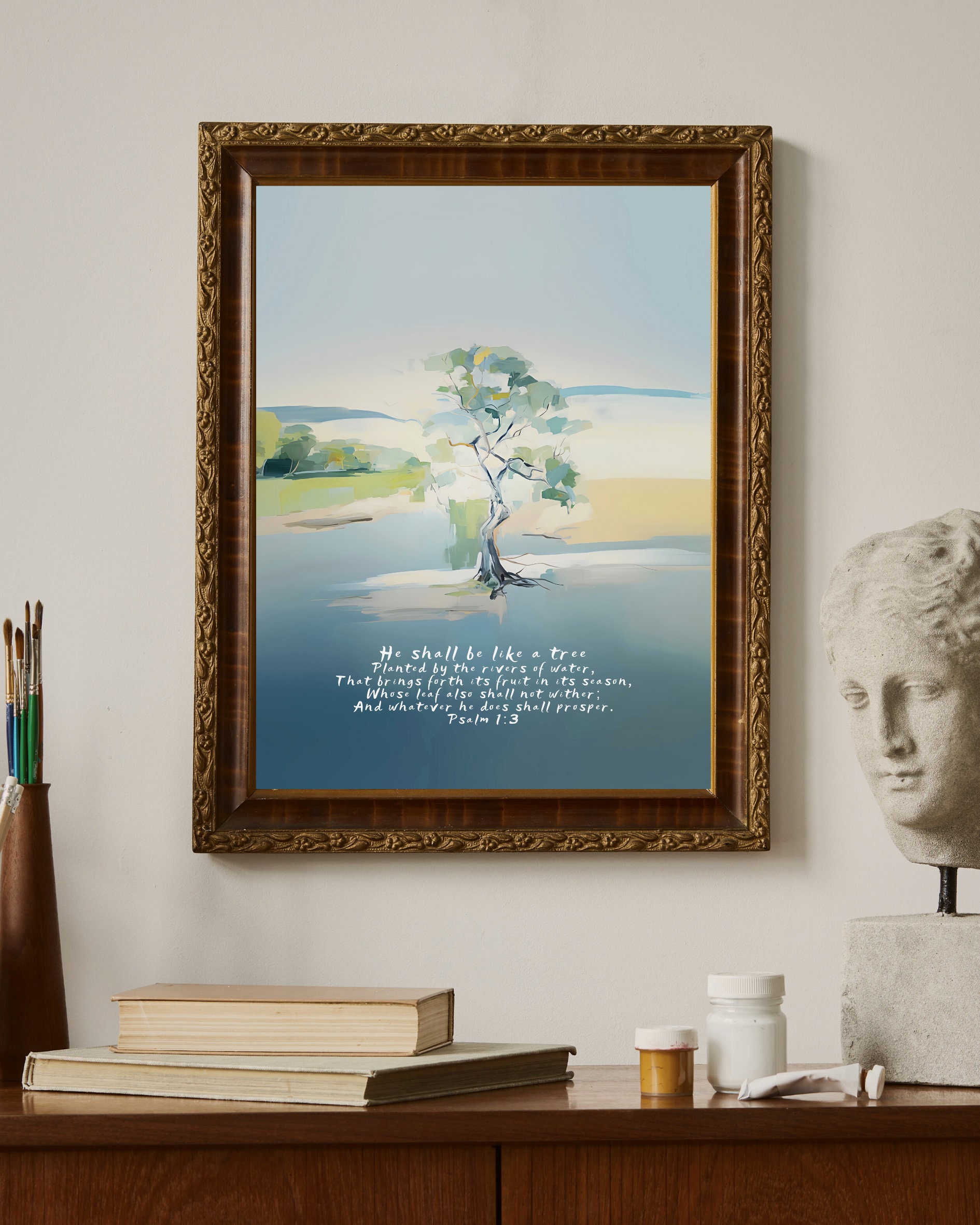 Digital DOWNLOAD Psalm 1 Tree Psalms 1 Christian Landscape - Etsy