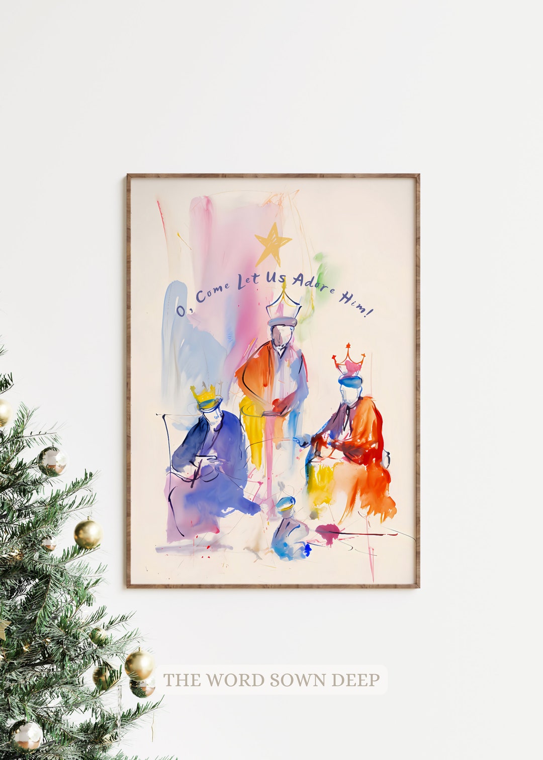 Digital DOWNLOAD Wise Men, O Come Let Us Adore Him, Immanuel God With ...