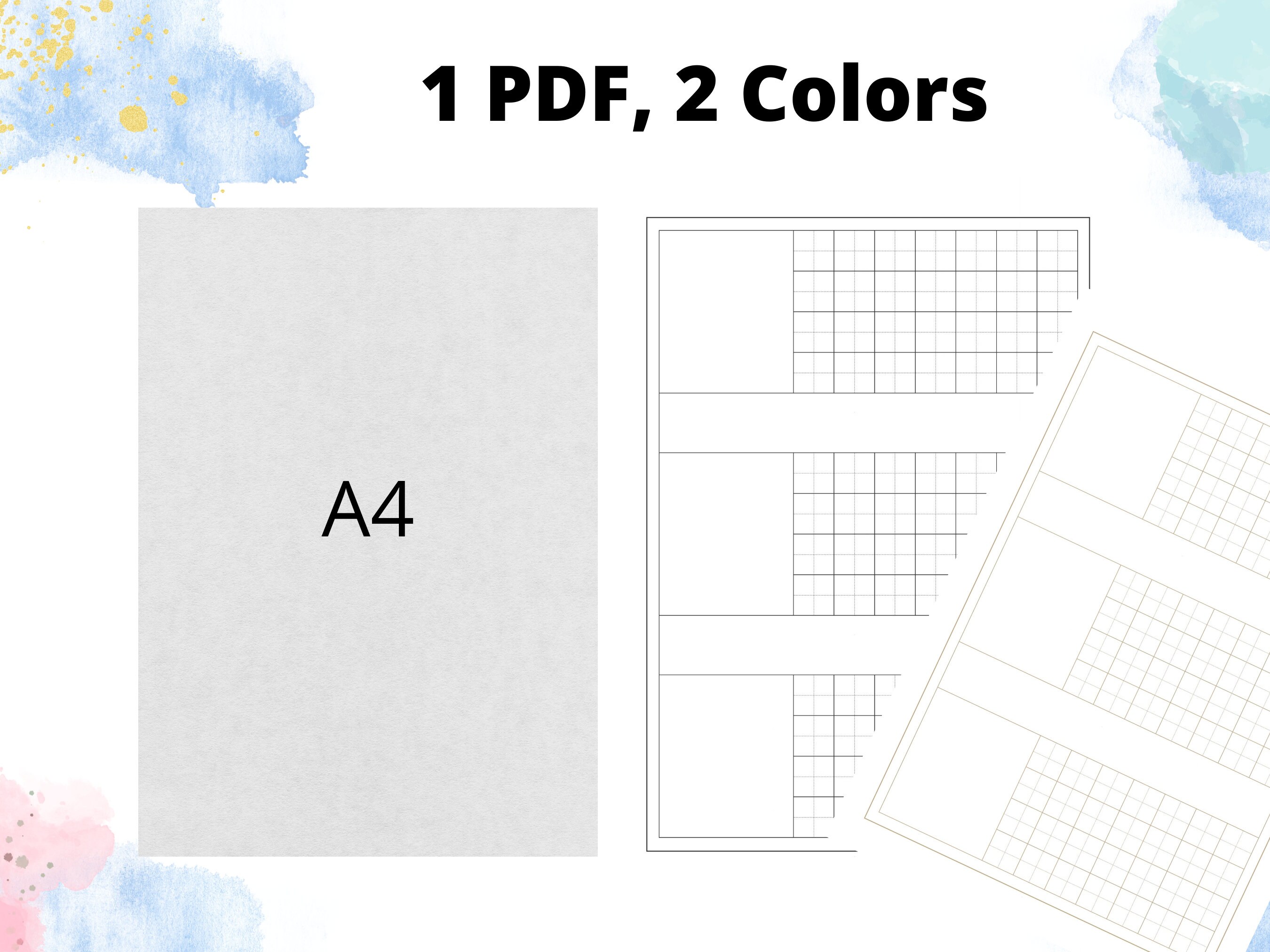 Chinese 7-word Poem Writing Sheet, Tianzige Calligraphy Paper, 七言诗田字格 ...