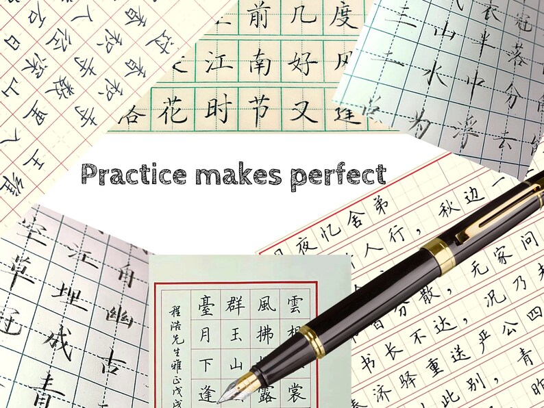 Basic Chinese Strokes Practice Worksheet, Printable Hanzi Writing Sheet ...