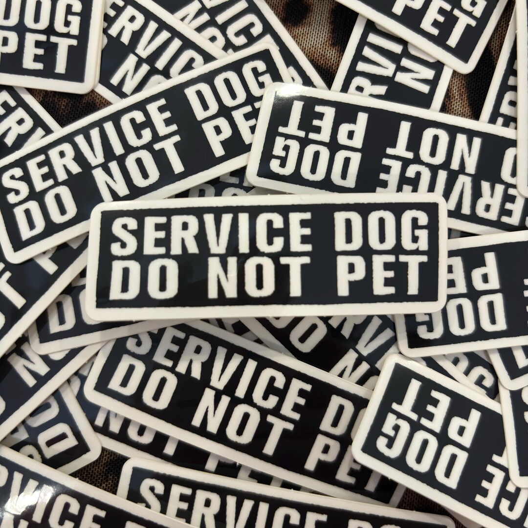Service Dog Do Not Pet Sticker - Etsy
