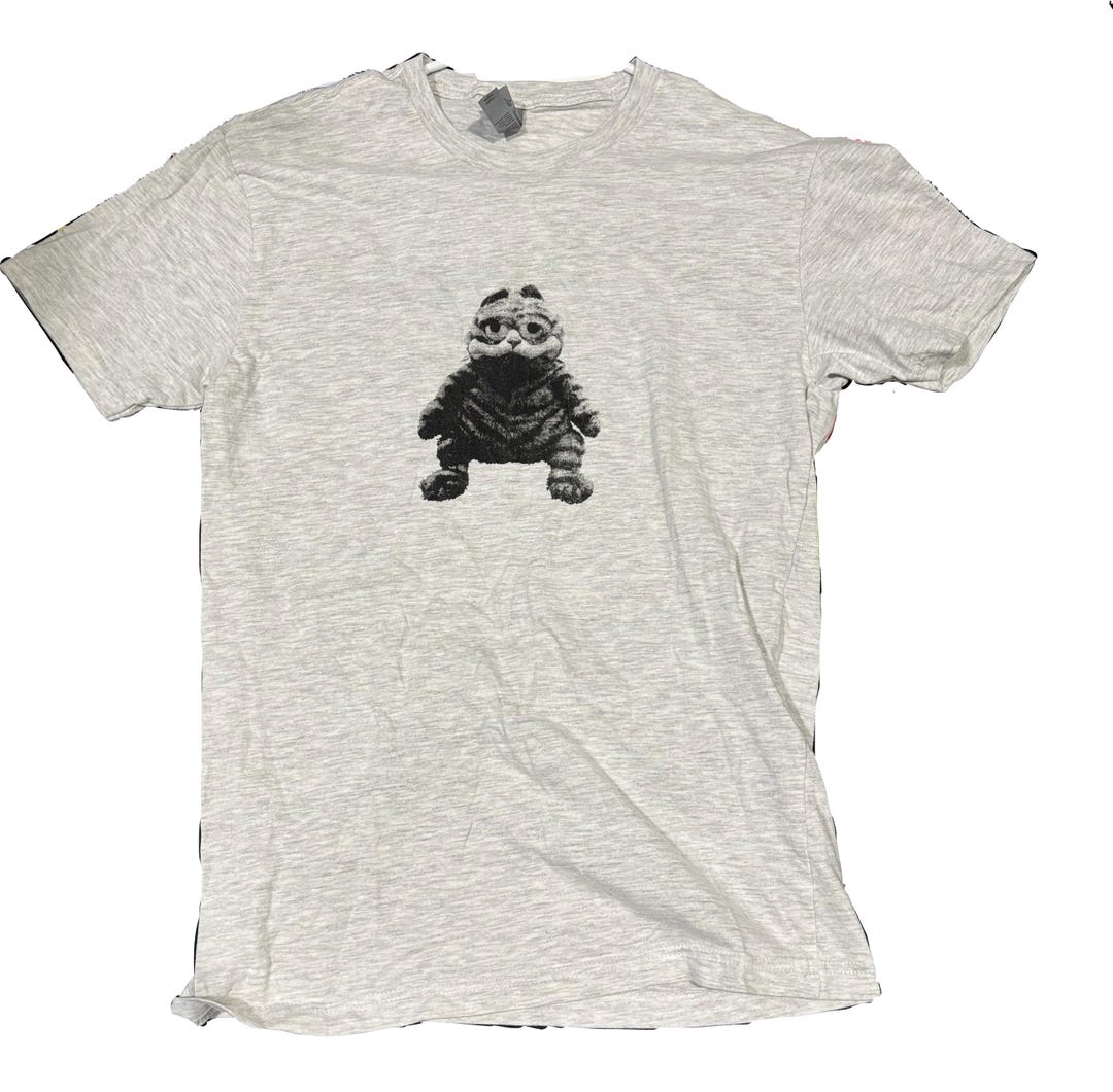 Decrepit Garfield T-shirt (silkscreen Print) - Etsy
