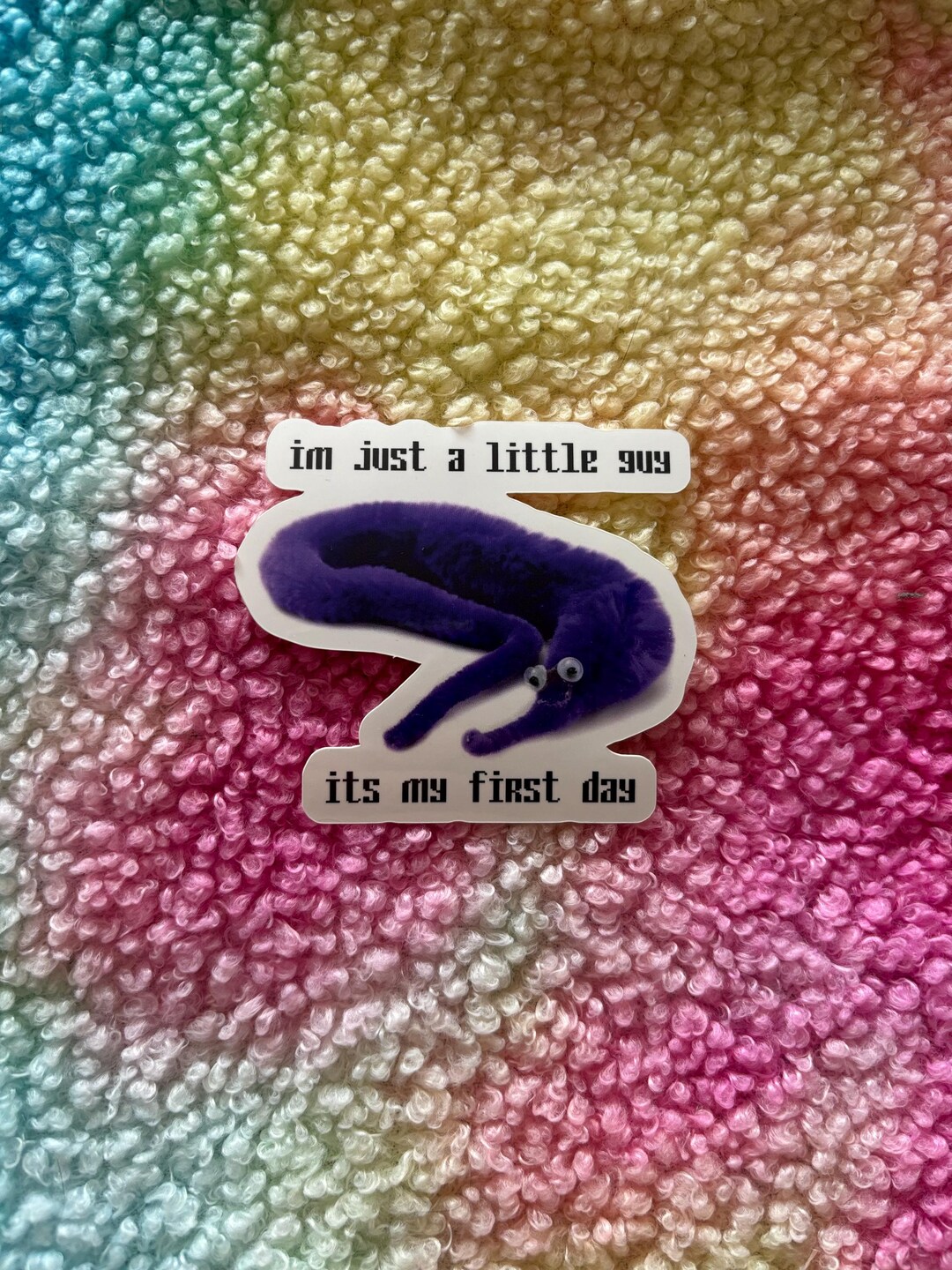 Worm on a String Sticker - Etsy