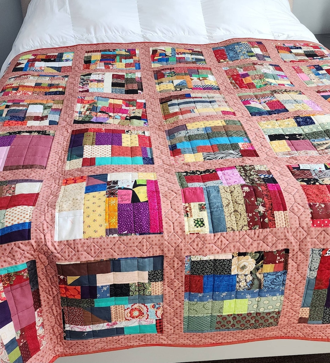 Window Pane Crum Quilt - Etsy