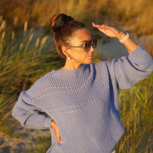 Hand Knit Sweater - Etsy