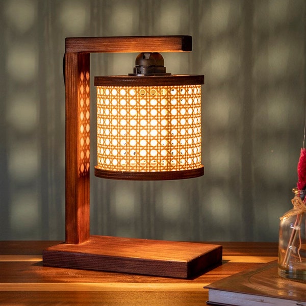 Wood Desk Lamp - Etsy