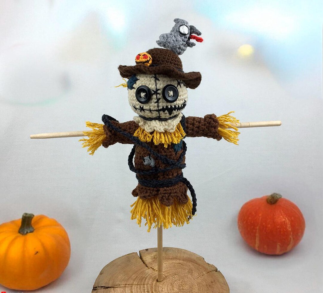 Halloween Scarecrow Crochet Pattern, Halloween Amigurumi PDF Tutorial - Etsy