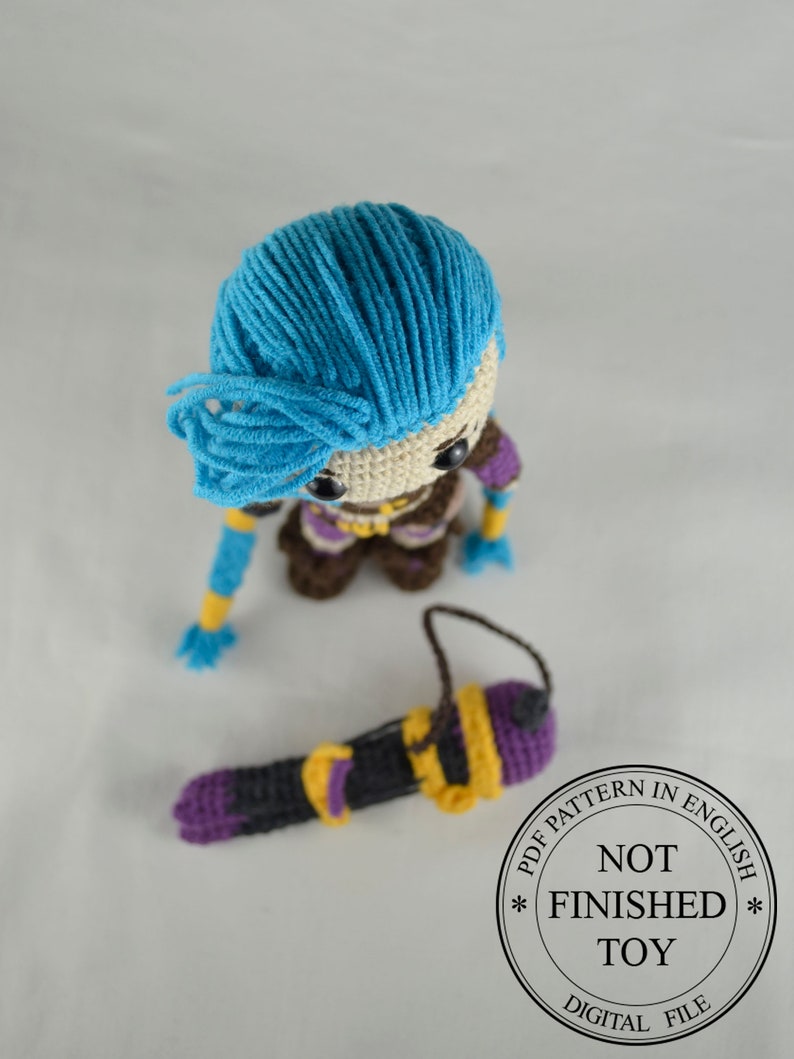 Jinx Arcane Crochet Pattern PDF Amigurumi - Etsy