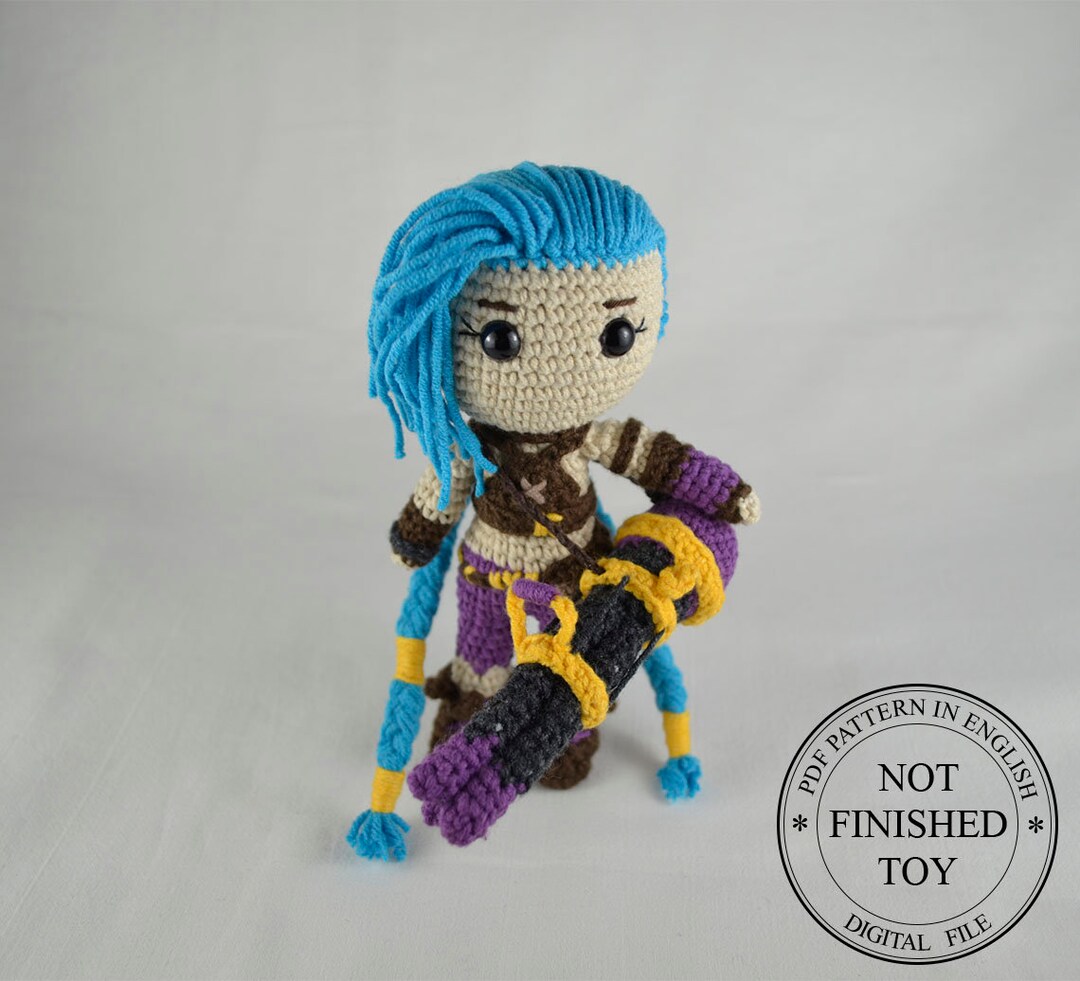 Jinx Arcane Crochet Pattern PDF Amigurumi - Etsy