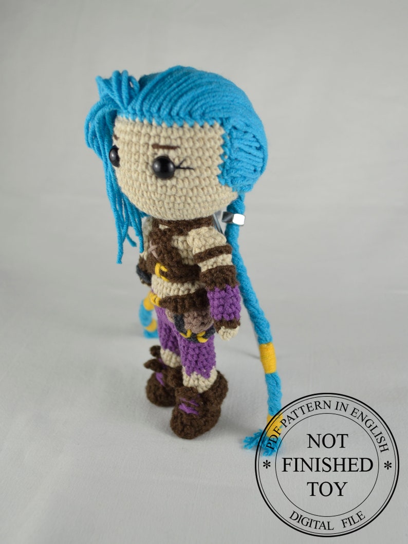 Jinx Arcane Crochet Pattern PDF Amigurumi - Etsy