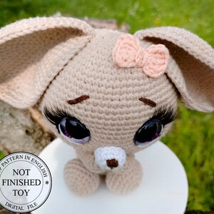Bunny Crochet Pattern, Cute Bunny Amigurumi, Animal Pattern PDF in ...