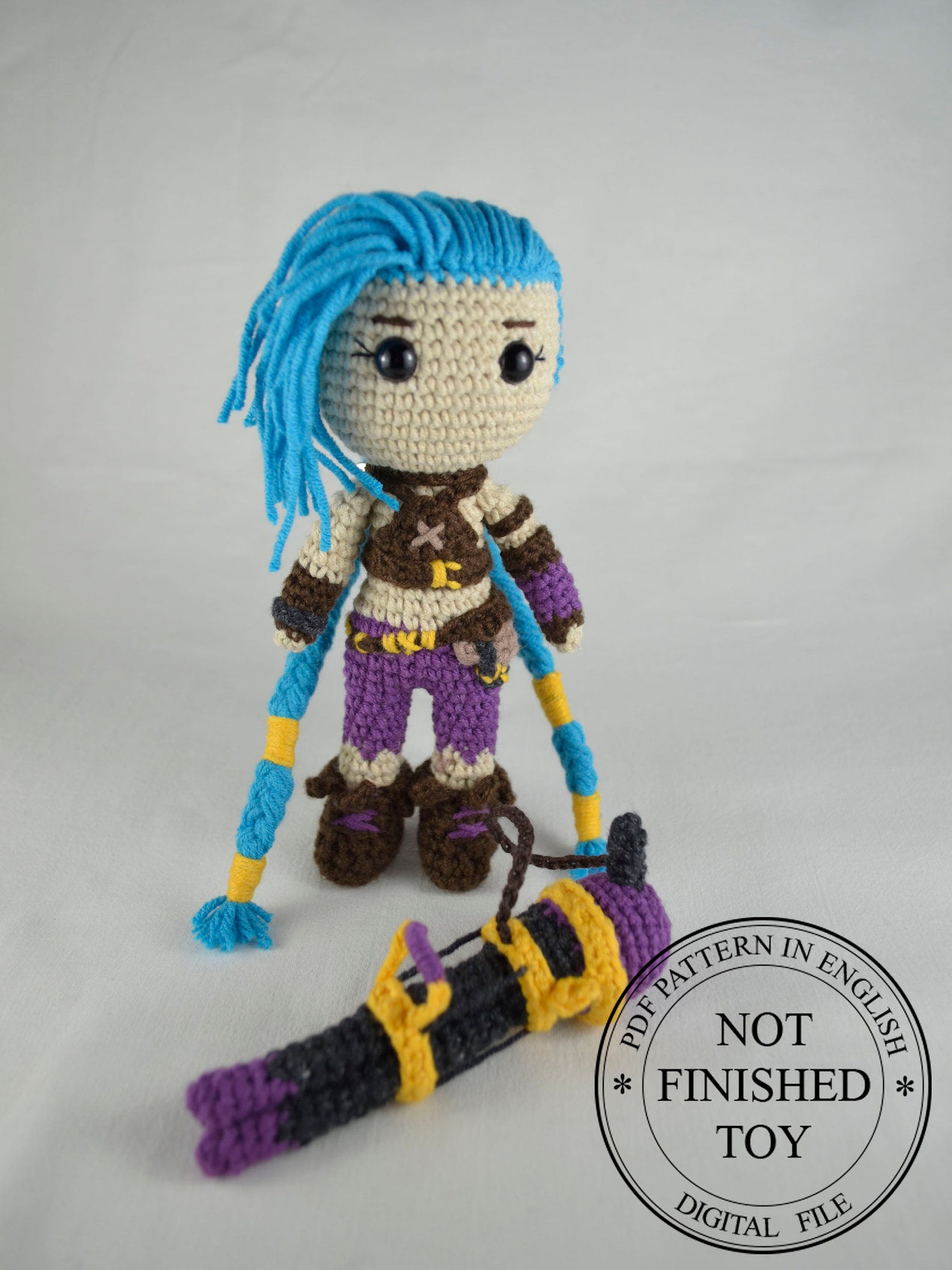 Jinx Arcane Crochet Pattern PDF Amigurumi - Etsy