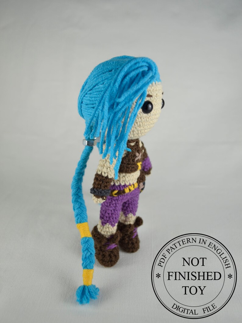 Jinx Arcane Crochet Pattern PDF Amigurumi - Etsy