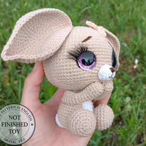 Bunny Crochet Pattern, Cute Bunny Amigurumi, Animal Pattern PDF in ...