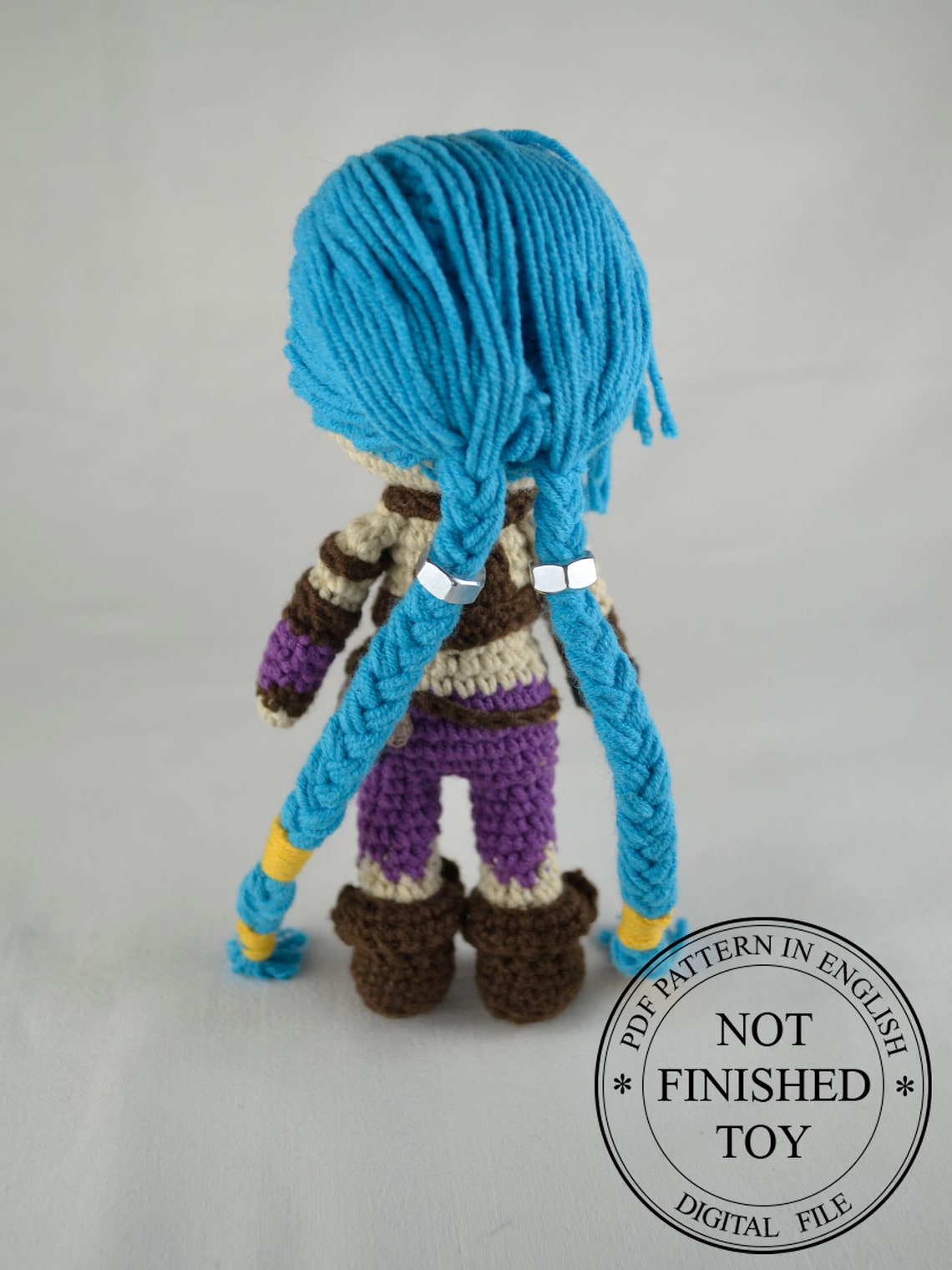 Jinx Arcane Crochet Pattern PDF Amigurumi - Etsy