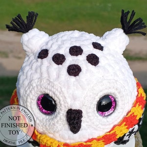 Owl Crochet Pattern, Handmade Crochet Pattern Snowy Owl Plush ...