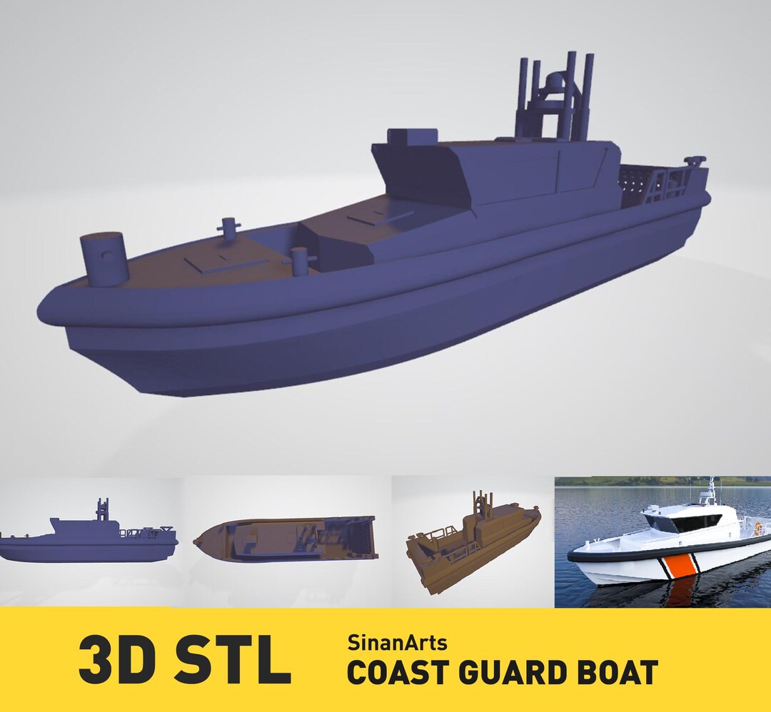 Turkish Coast Guard Boat Stl File - Boat 3d Print File - Sahil Güvenlik ...