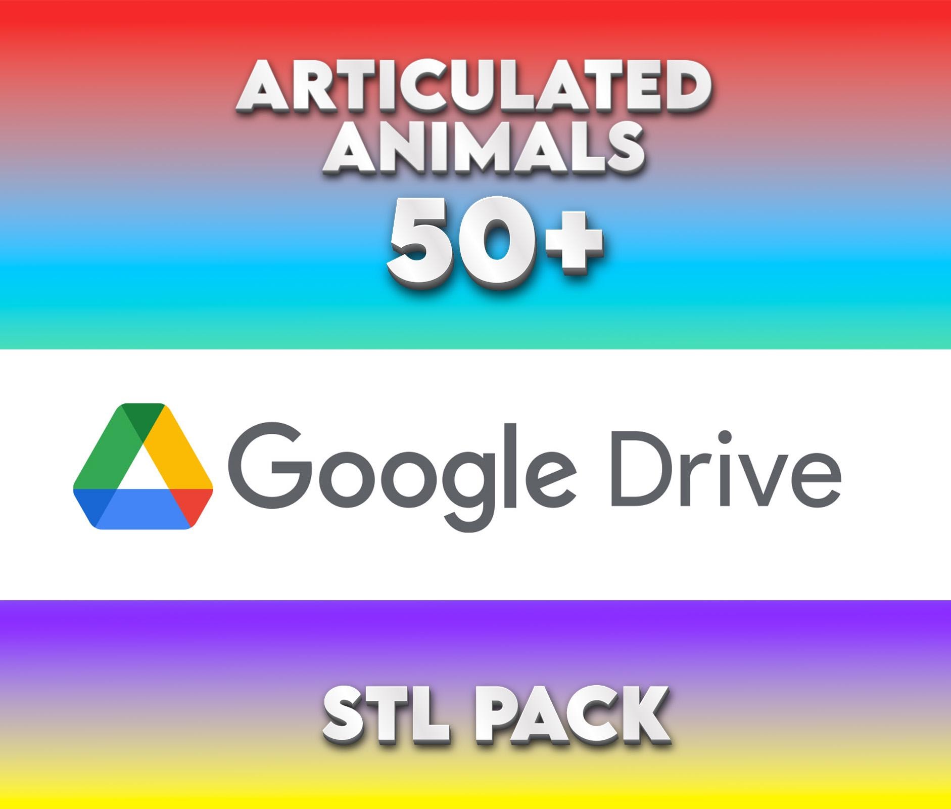 50+ Articulated Animal STL Pack: 3D Printing Models (digital Download ...