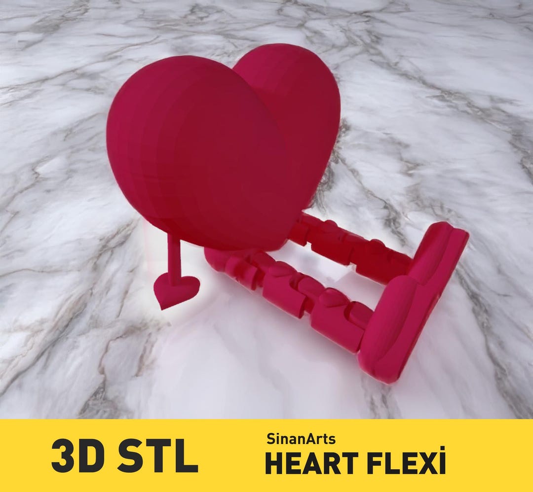 Heart Flexi Legs - Stl File - Valentine's Day - Etsy