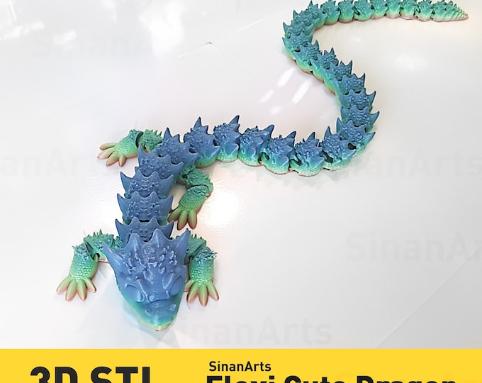 Articulated Cute Dragon - Flexi Cute Drago - STL Print Files ...