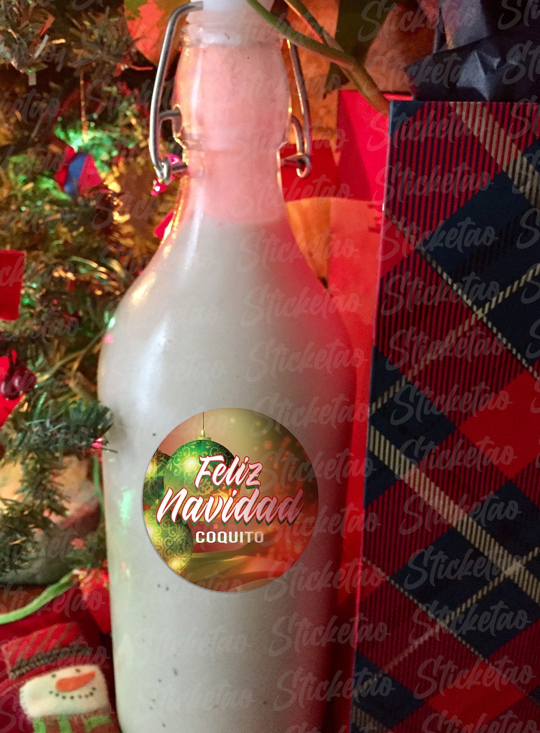 Coquito Labels Coquito Stickers Llego La Navidad Puerto - Etsy