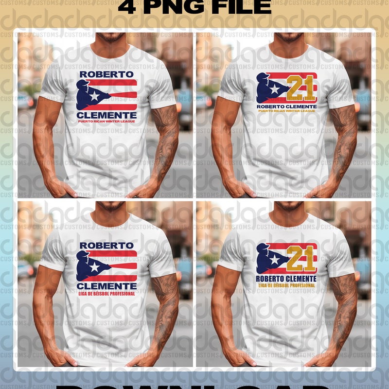 Roberto Clemente Svg - Etsy