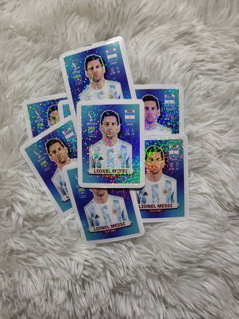 Lionel Messi Holographic 2022 Card Sticker Messi Stickers - Etsy