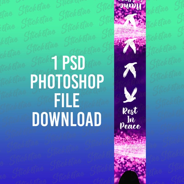 Memorial Template Psd - Etsy