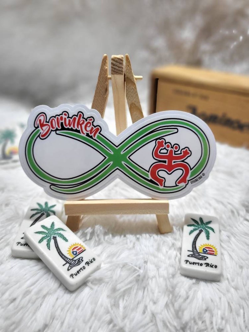 Puerto Rico Infinity Symbol Sticker Boricua Sticker Taino - Etsy