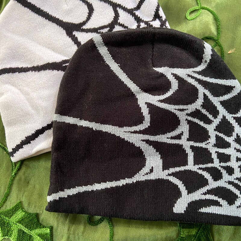 Spider Web Beanie Hat - Etsy