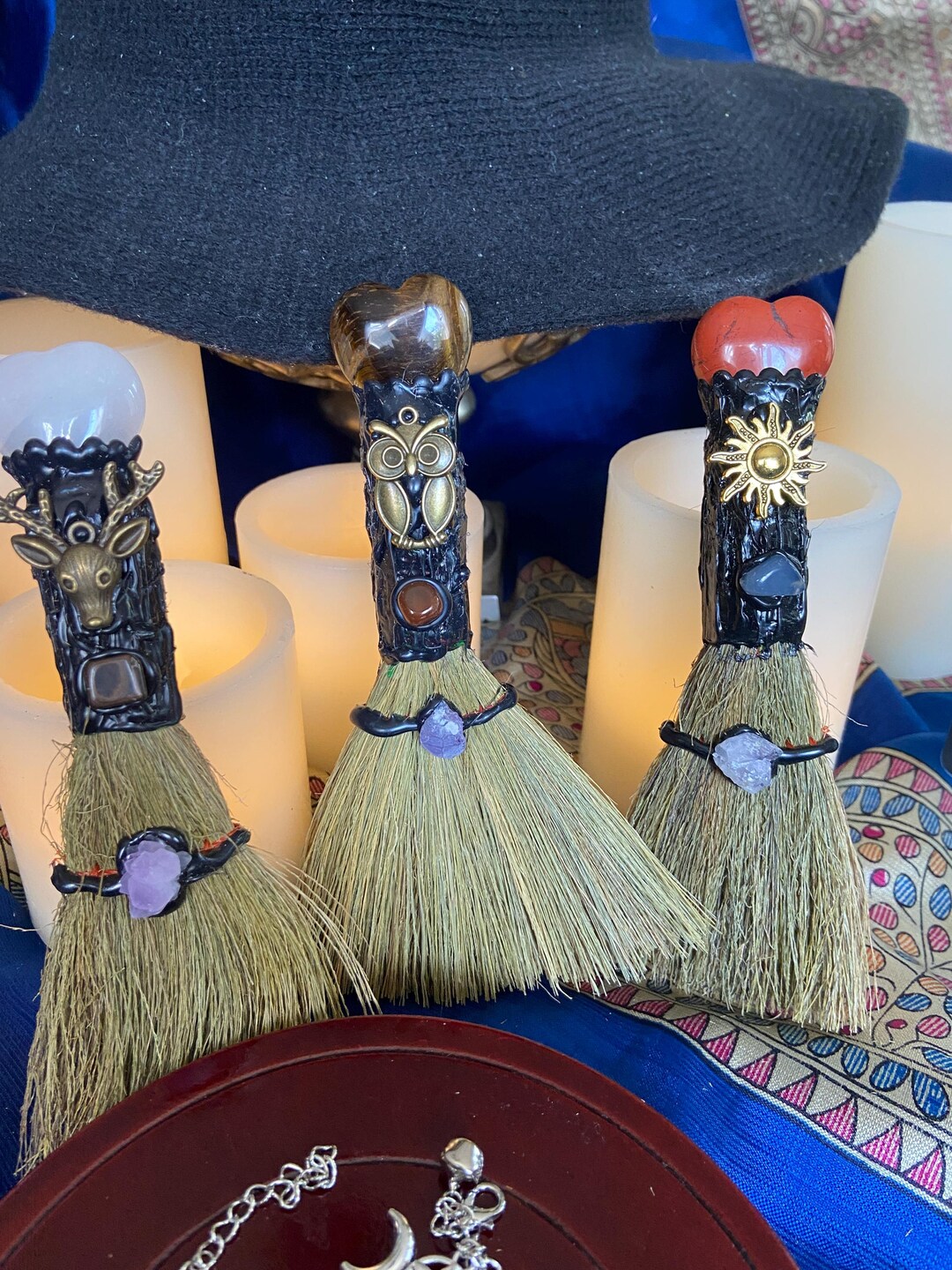 Magical CRYSTAL BROOMS - Etsy