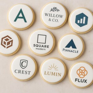 Custom Logo Cookies - Etsy