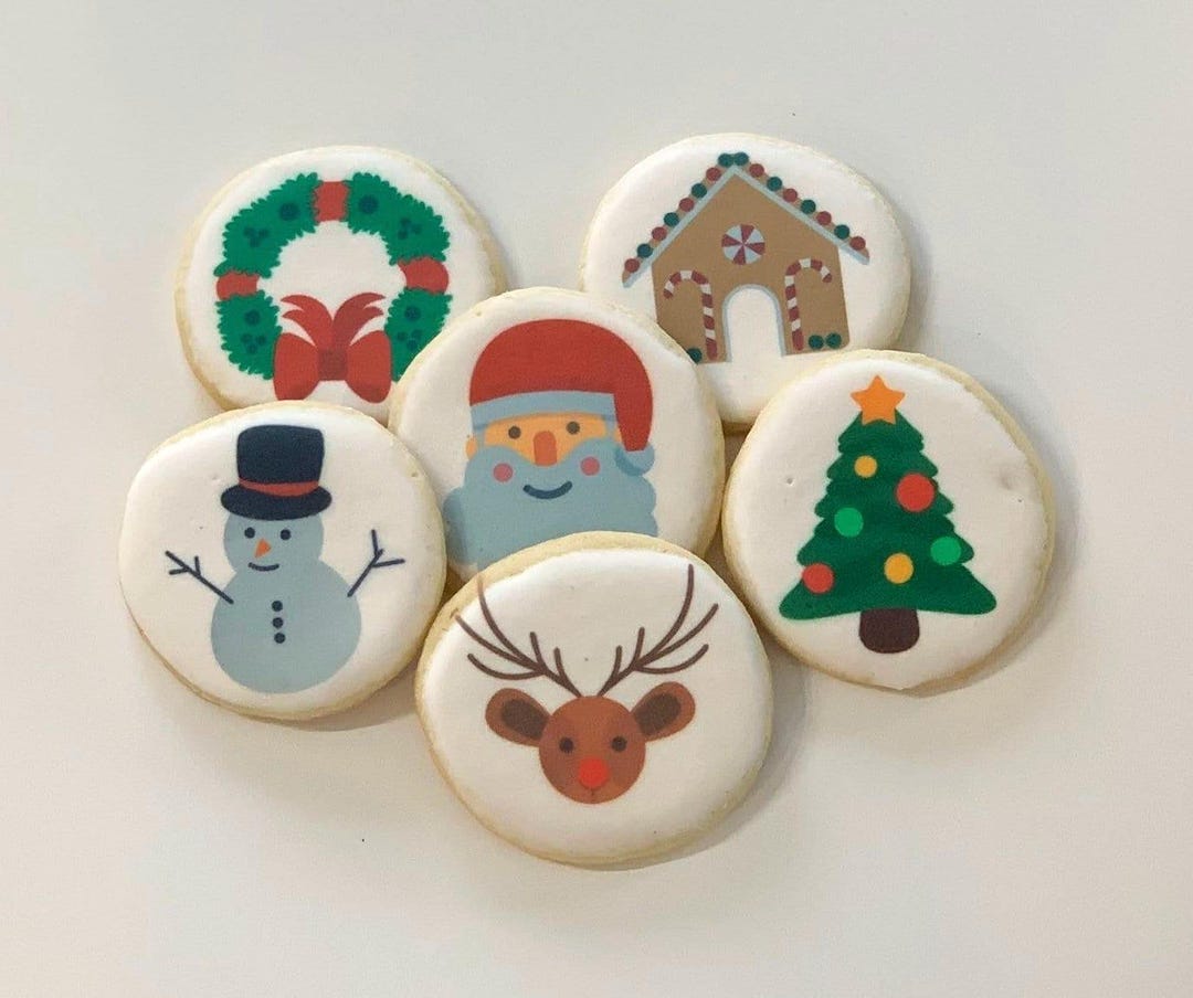 Christmas Cookie Set - Sugar Cookies - Etsy