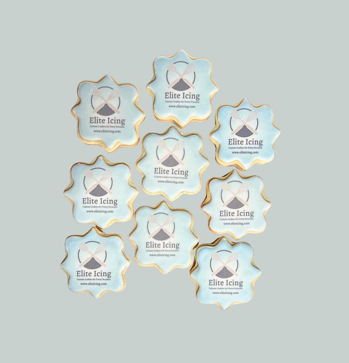 Custom Logo Cookies - Etsy