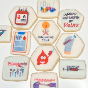 Phlebotomist Themed Cookies - Etsy