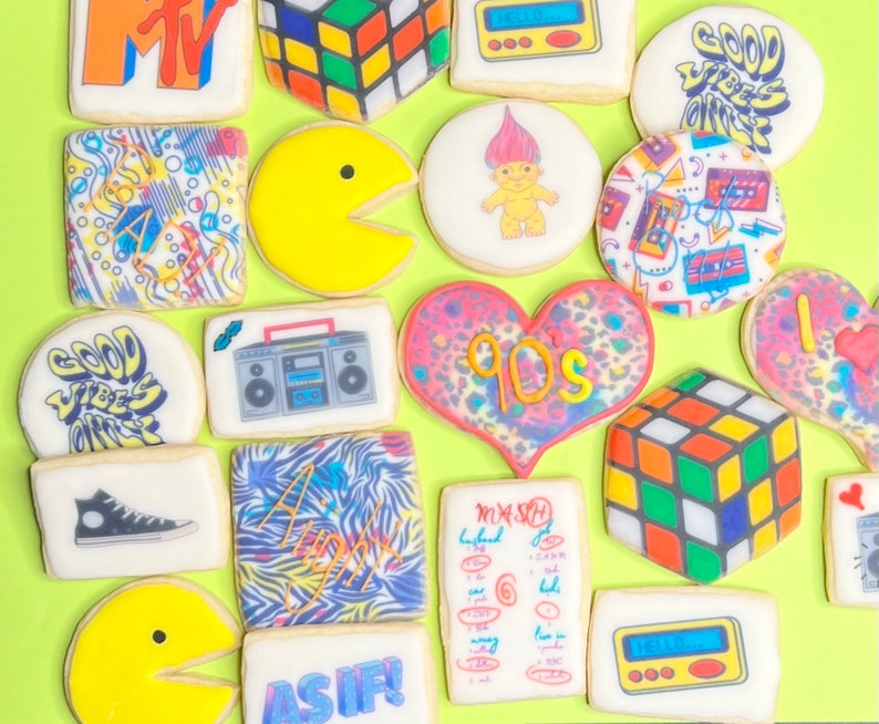 90’s Themed Party Cookies - Etsy
