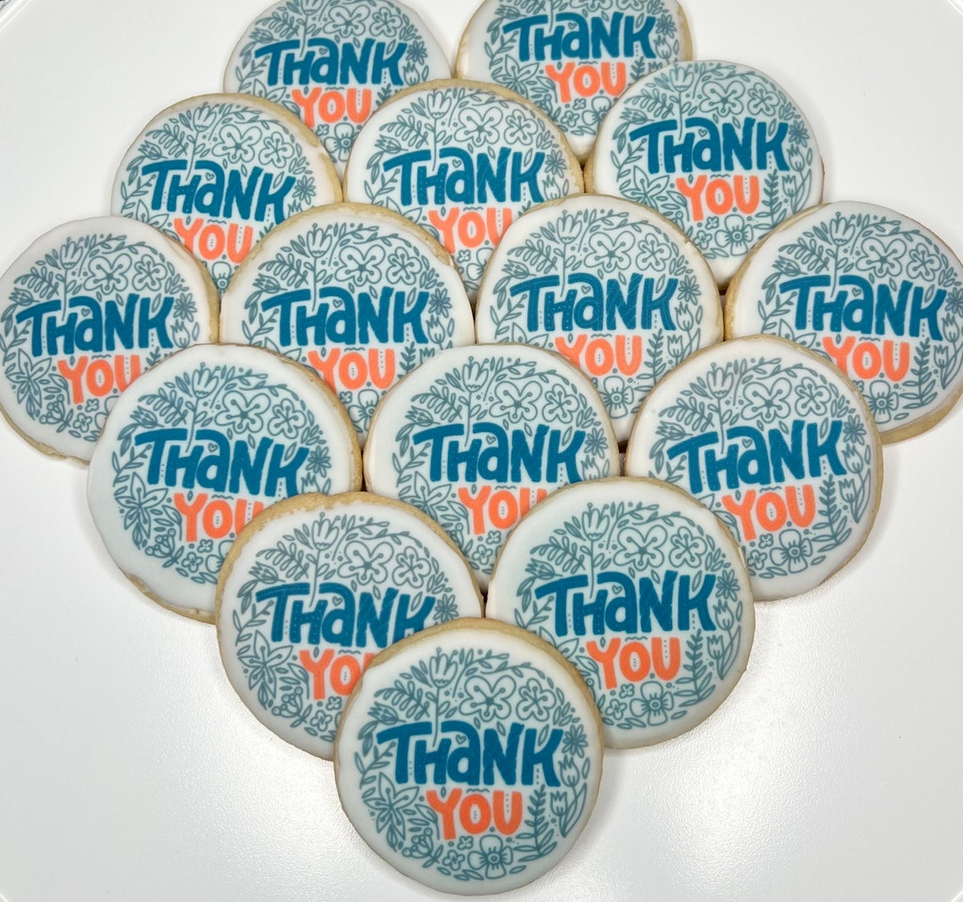 Thank You Sugar Cookies - Etsy