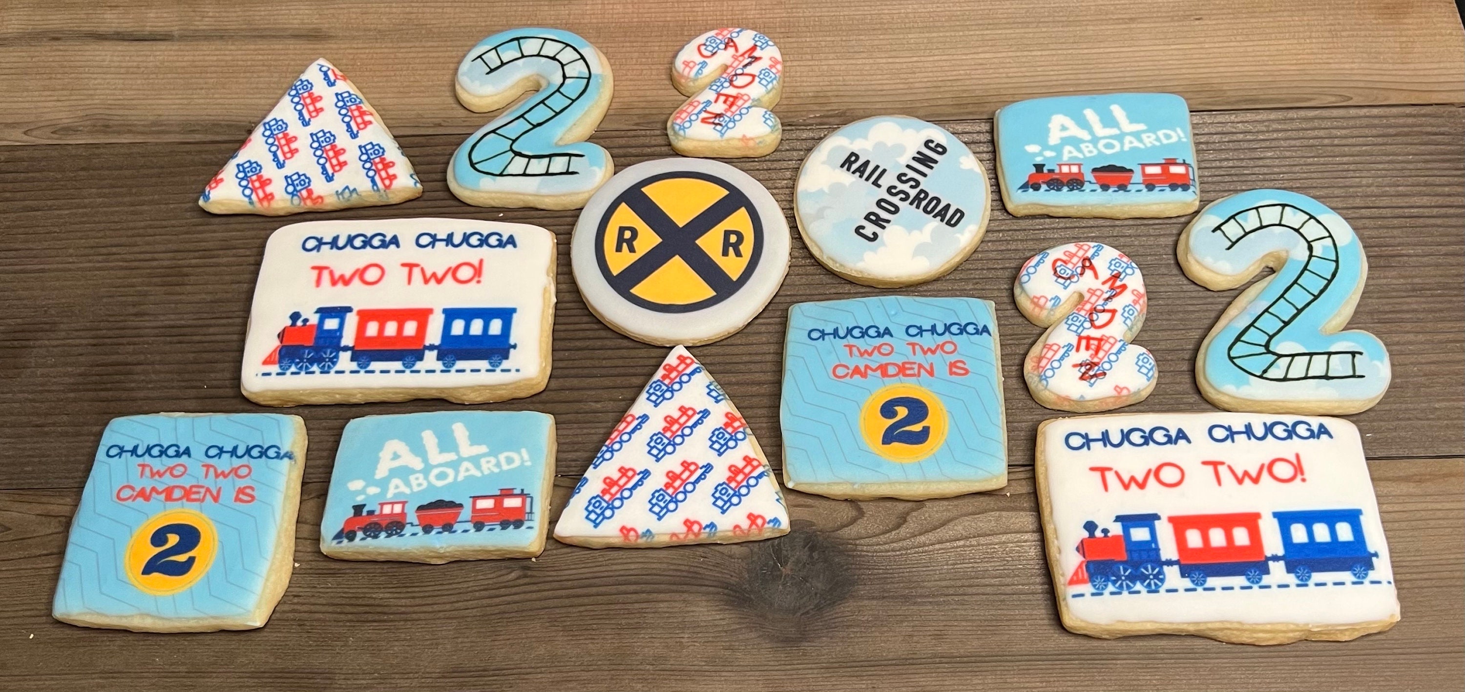 Train Themed Birthday Cookies - Etsy