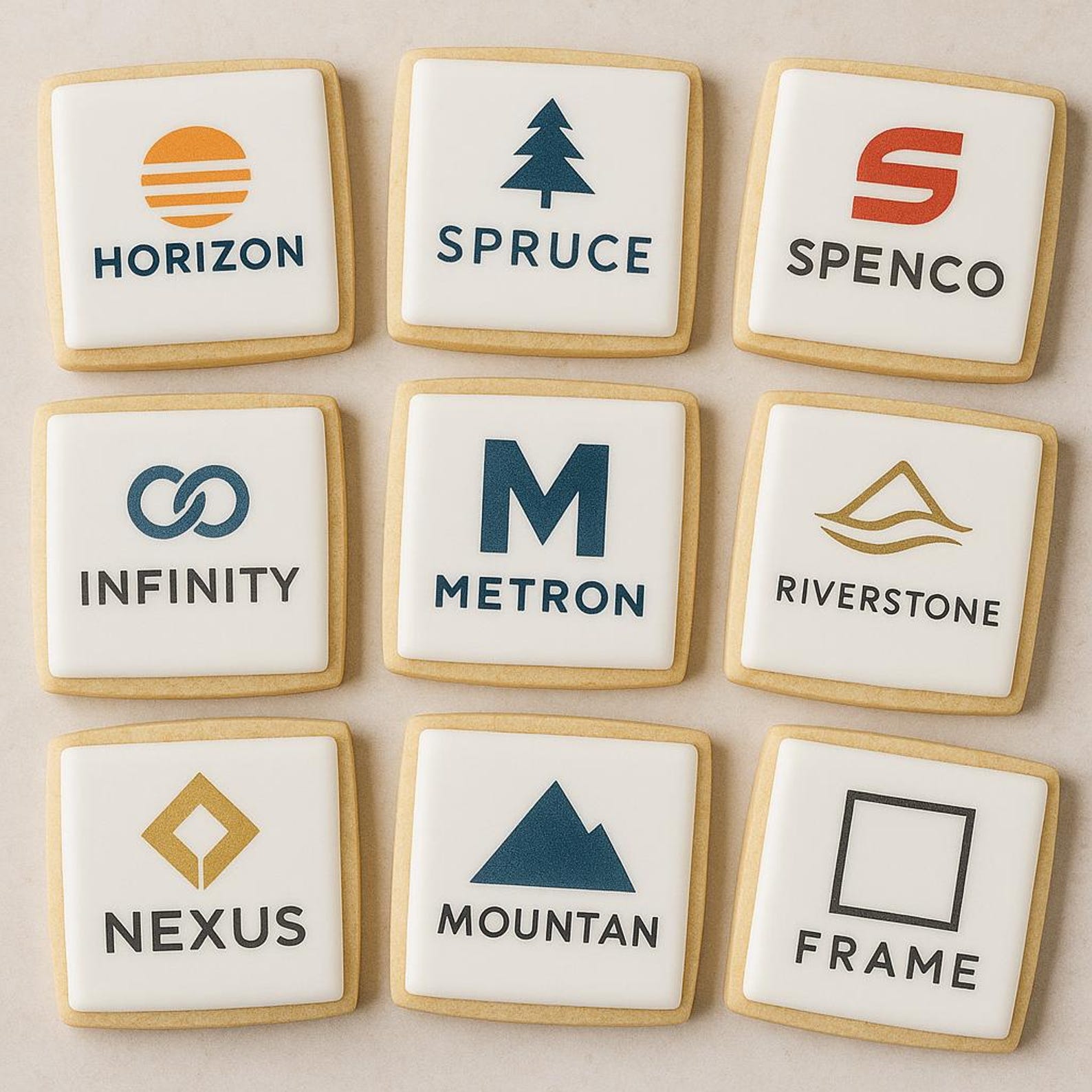Custom Logo Cookies - Etsy