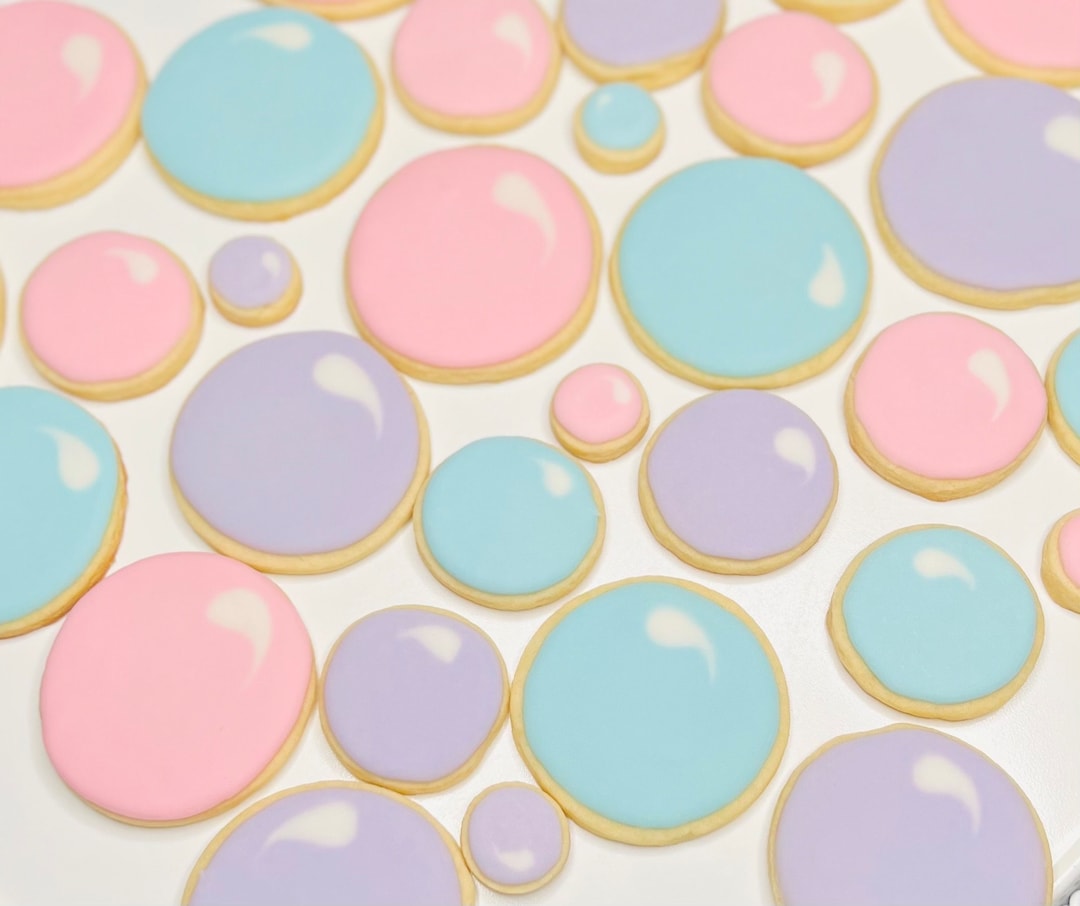 Bubble Themed Sugar Cookies - Etsy