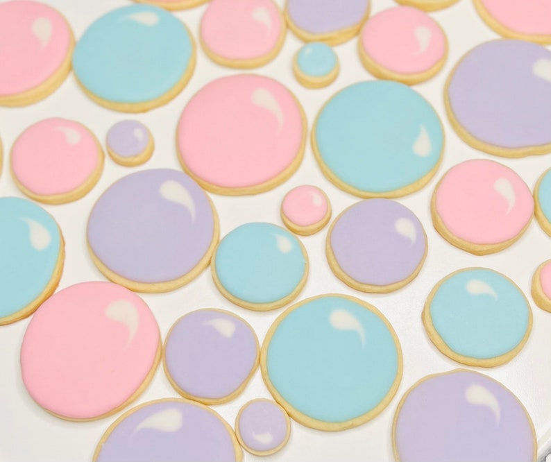Bubble Themed Sugar Cookies - Etsy