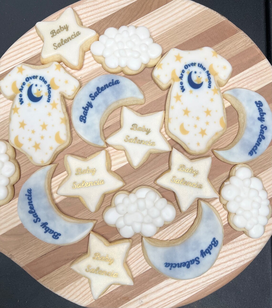 Over the Moon Baby Shower Themed Cookies - Etsy