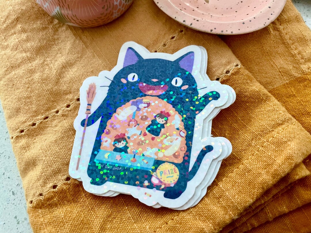 Jiji Claw Machine Sticker Ghibli's Kiki's Delivery Service Inspired Fan ...