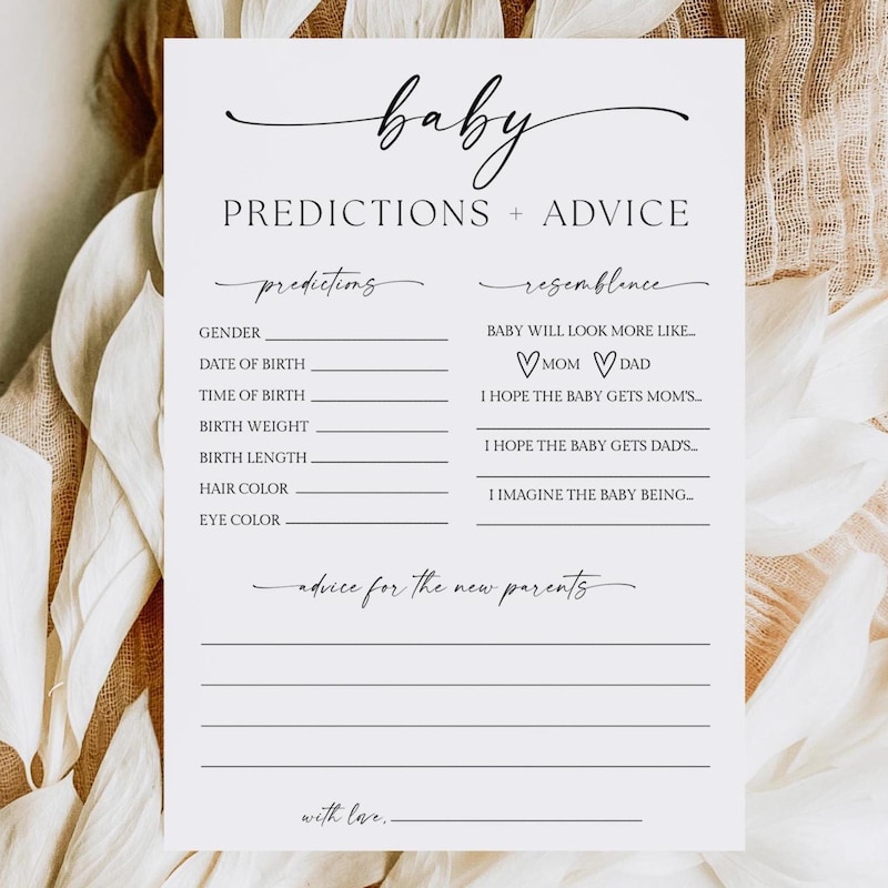 Baby Advice Cards - Etsy