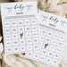Baby Shower Bingo | 60 Prefilled Baby Bingo Cards | Baby Shower Games ...
