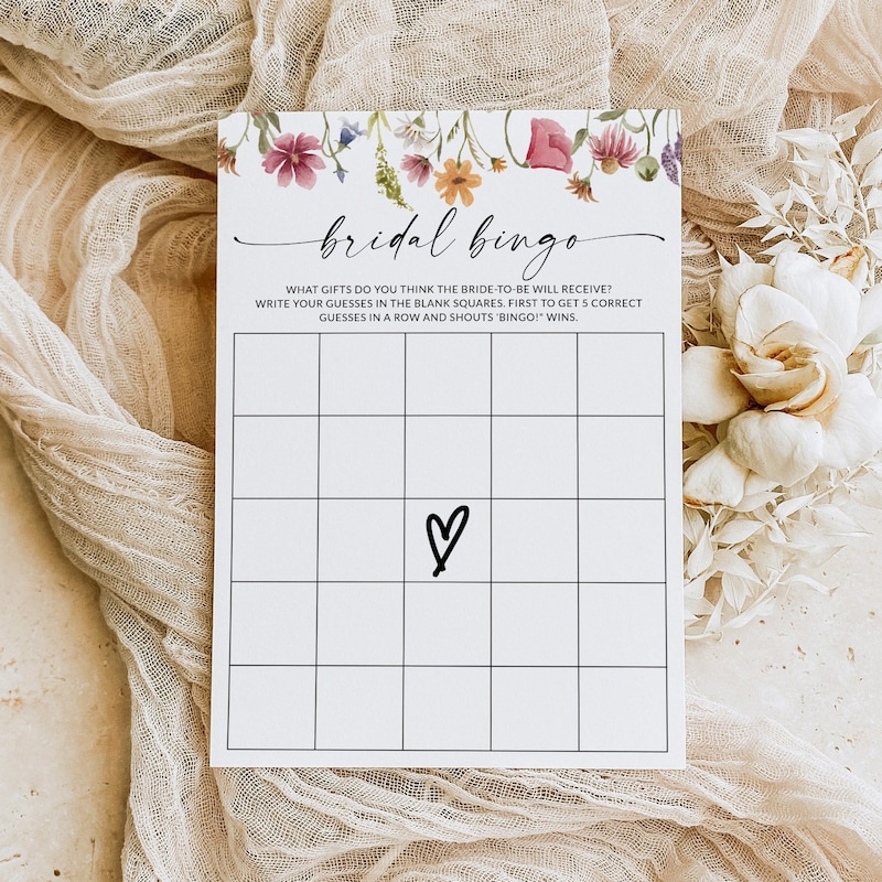 Bridal Bingo - Etsy