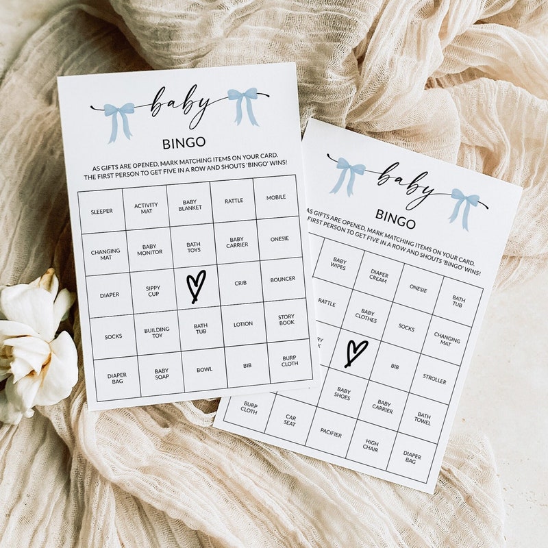 Baby Shower Bingo - Etsy